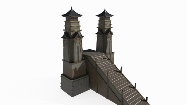 Large scale sacrificial altar in Asian ancient architecture 3D Model in ...