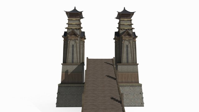 Large scale sacrificial altar in Asian ancient architecture 3D Model in ...