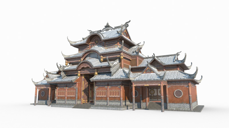 Ancient Snow Palaces in East Asia 3D Model in Buildings 3DExport