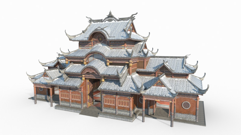 Ancient Snow Palaces in East Asia 3D Model in Buildings 3DExport