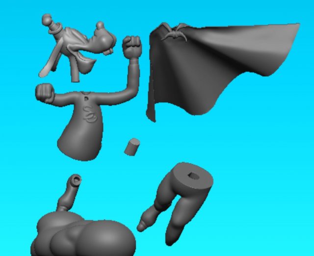 SUPER GOOF Modelo de Impressão 3D in Monstros e Criaturas 3DExport
