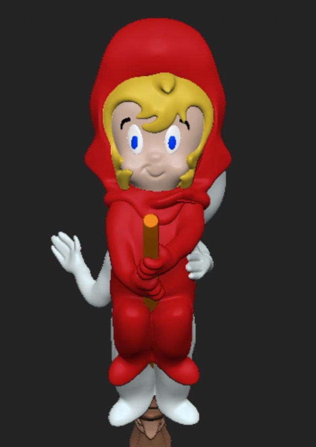 Casper and Wendy 3D Print Model in Child 3DExport