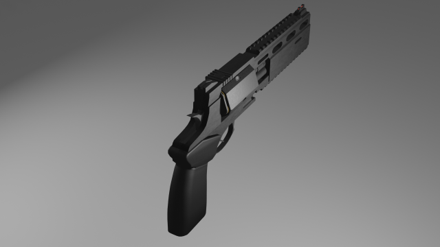 Assault Revolver-12 3D Model in Pistol 3DExport