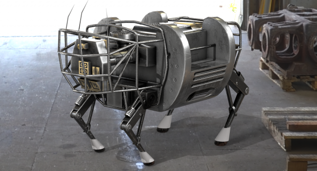 LS3 Robot Boston Dynamics 3D Model in Robot 3DExport