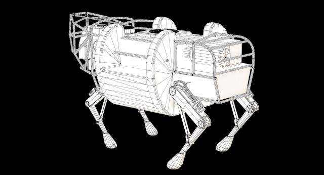 LS3 Robot Boston Dynamics 3D Model in Robot 3DExport
