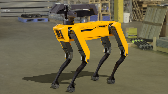 Spot Robot Boston Dynamics 3D Model in Robot 3DExport