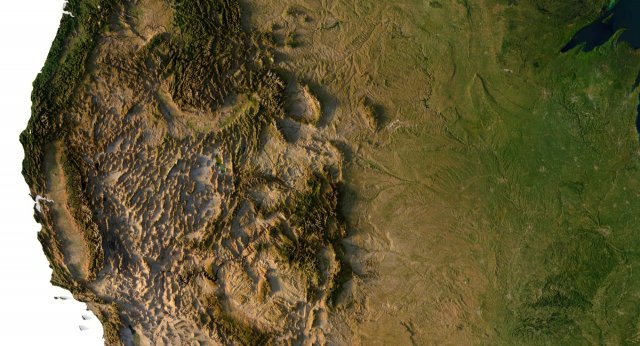 North America 3D map 3D Model in Landscapes 3DExport