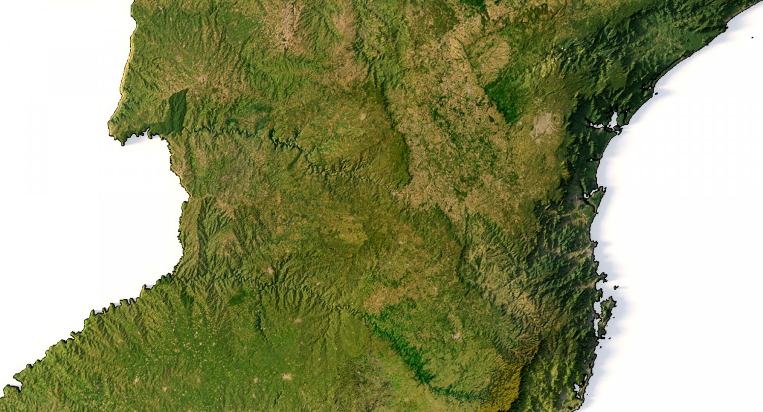 Brazil Terrain 3D Model in Landscapes 3DExport