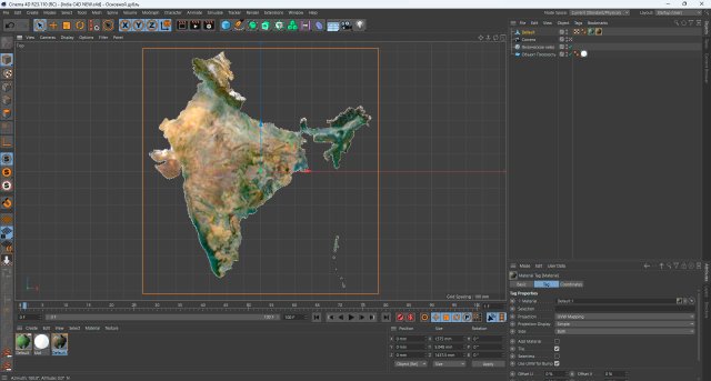 India Terrain 3D Map 3D Model in Landscapes 3DExport