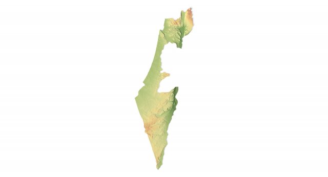 Israel Terrain 3D Map 3D Model in Landscapes 3DExport