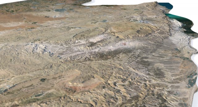 Israel Terrain 3D Map 3D Model in Landscapes 3DExport