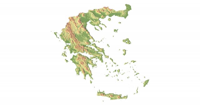 Greece Terrain 3D Map 3D Model in Landscapes 3DExport