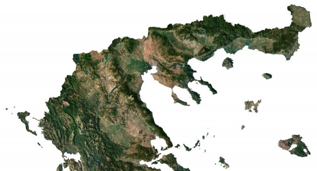 Greece Terrain 3D Map 3D Model in Landscapes 3DExport