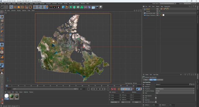 Canada Terrain 3D Map 3D Model in Landscapes 3DExport
