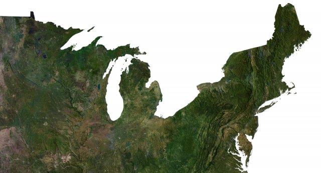 United States Terrain 3D Map 3D Model in Landscapes 3DExport