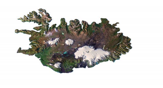 Europe Terrain 3D Map 3D Model in Landscapes 3DExport