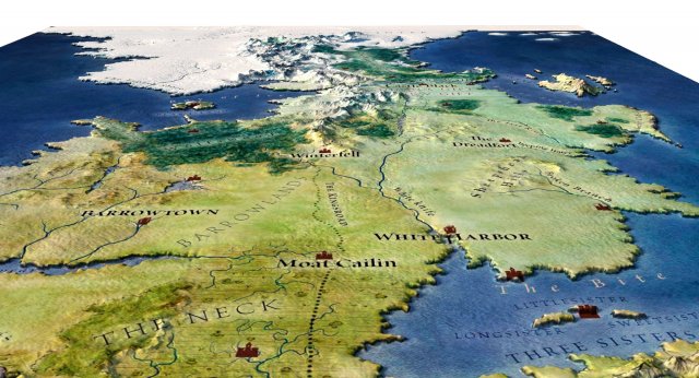 Westeros Map Terrain 3D Model in Landscapes 3DExport
