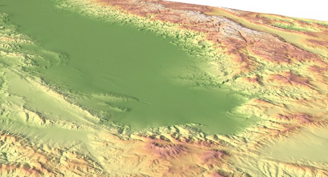 California State Terrain 3D Map 3D Model in Landscapes 3DExport