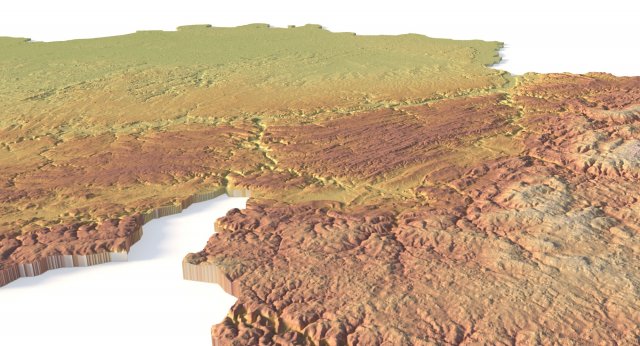 Belgium Terrain for CNC Printing and Design 3D Print Model in Terrain ...