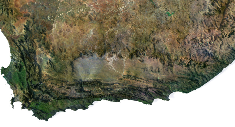 Relief of Africa Explore its Diverse Terrain 3D Model in Landscapes 3DExport