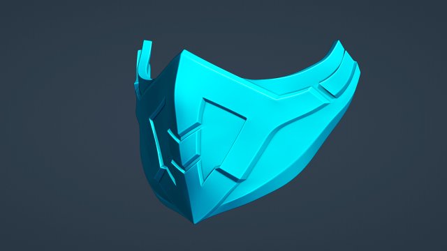 Mask Inspired by the Frost 3D Print Model in Monsters & Creatures 3DExport