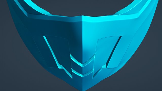 Mask Inspired by the Frost 3D Print Model in Monsters & Creatures 3DExport