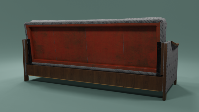 Soviet sofa of the 1960s 3D Model in Sofa 3DExport
