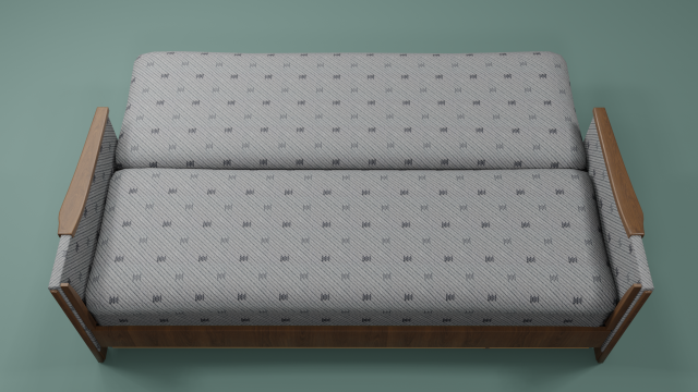 Soviet sofa of the 1960s 3D Model in Sofa 3DExport