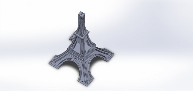 Eiffel Tower Free 3D Print Model in Decor 3DExport