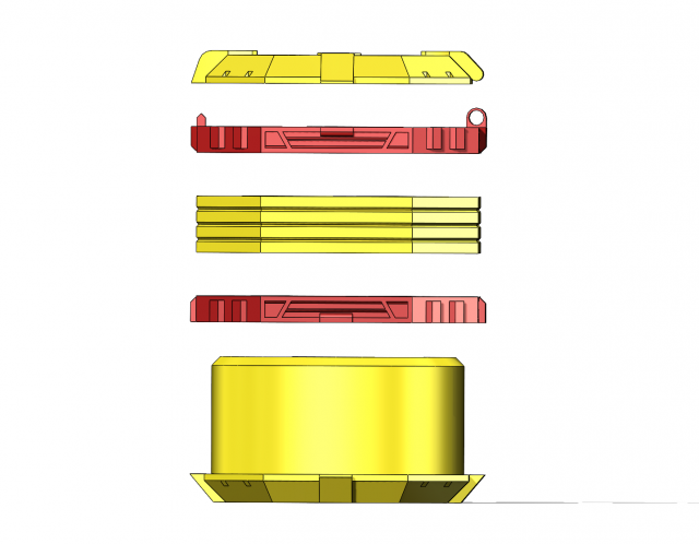 Weed Box with Twisted Rings and Hinge Lid 3D Print Model in Accessories ...