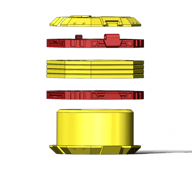 Weed Box with Twisted Rings and Hinge Lid 3D Print Model in Accessories ...