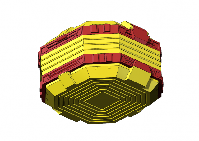 Weed Box with Twisted Rings and Hinge Lid 3D Print Model in Accessories ...