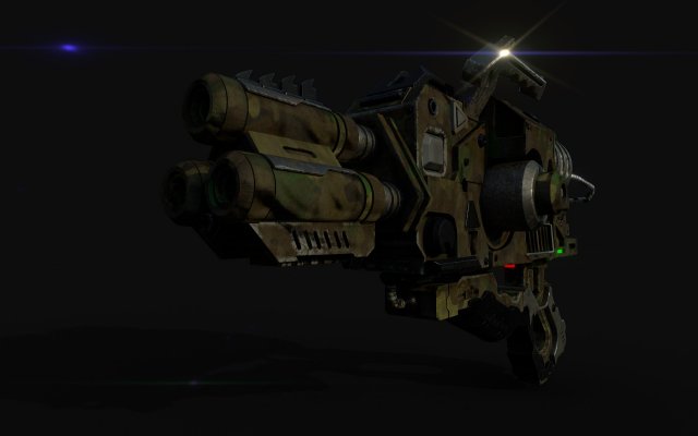 AlienGun 3D Model in SCI-FI 3DExport