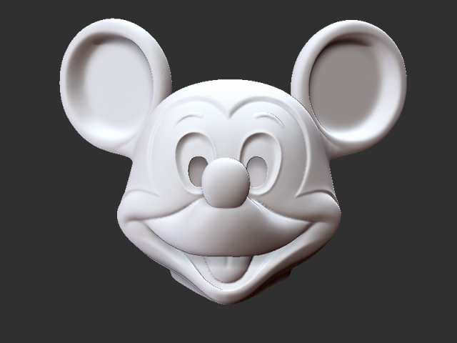Mikky mouse Head Mask 3D Print Model in Sculpture 3DExport