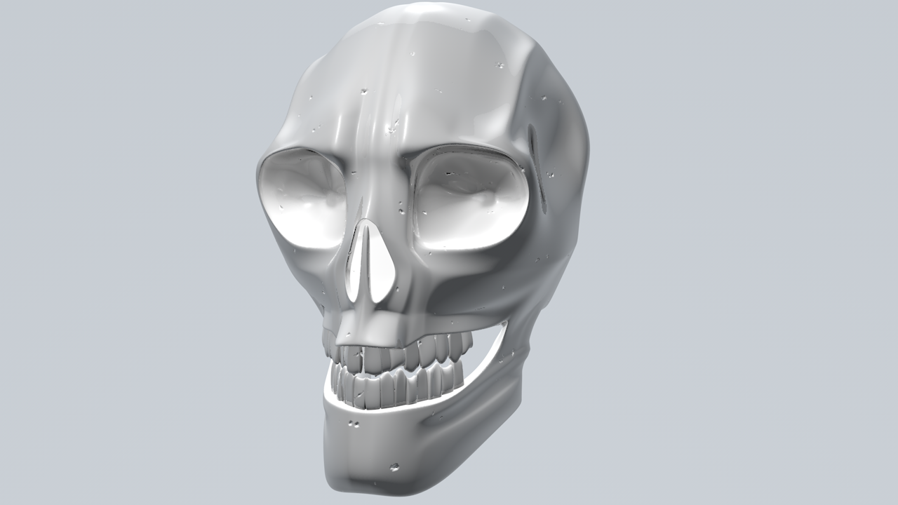 Scull 3D Model in Other 3DExport