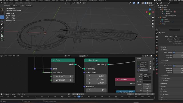 Procedural model of a door key Blender 34 3D Model in Door 3DExport