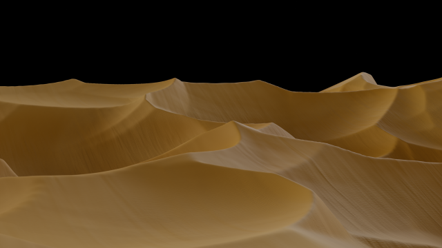 Procedural desert Blender 3D Model in Landscapes 3DExport