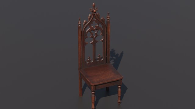 Medieval chair 3D Model in Chair 3DExport