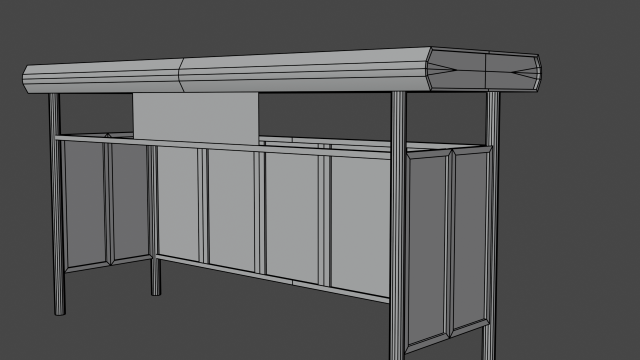Rusty Bus Station Free 3D Model in Cityscapes 3DExport