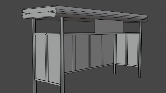 Rusty Bus Station Free 3D Model in Cityscapes 3DExport