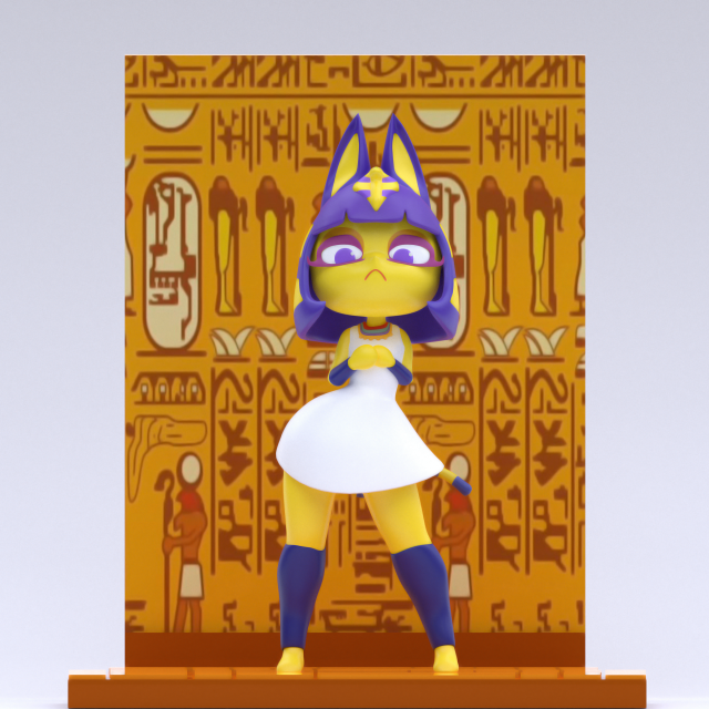 Ankha zone Model 3D in Kartun 3DExport
