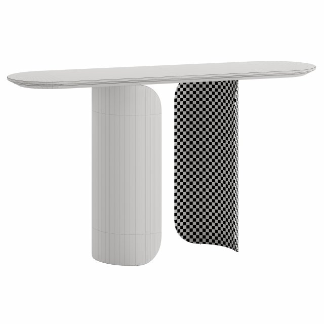 GABRIEL OPERA CONTEMPORARY OVAL CONSOLE 3D Model in Table 3DExport