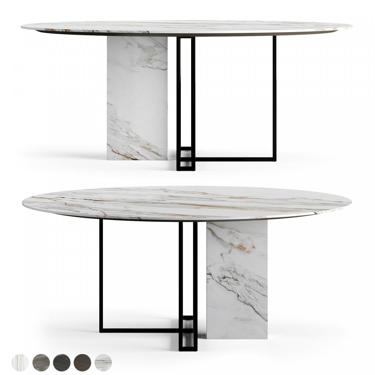 Meridiani Plinto Circle Table 180 cm by Andrea Parisio 3D Models in ...