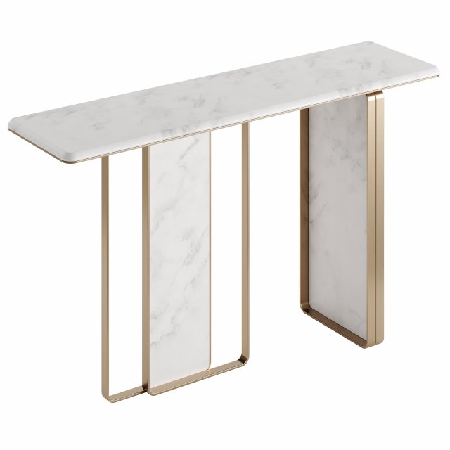 Private Label Gold Console 3D Model in Table 3DExport