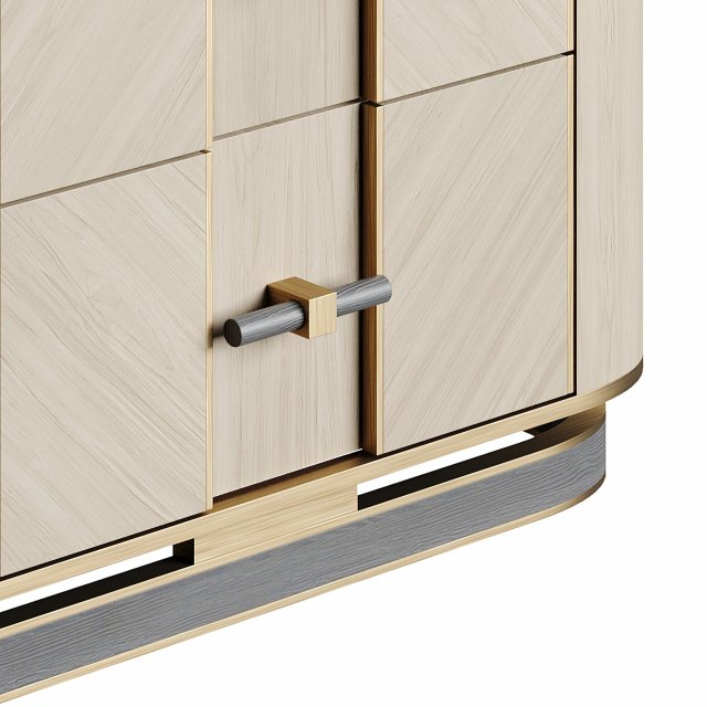 Frato ASHI Bedside Table 3D Model in Masa 3DExport