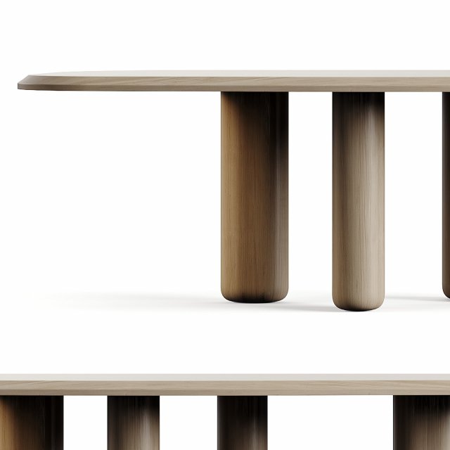 Collection Particuliere ROUGH Dining Table 3D Model in Table 3DExport