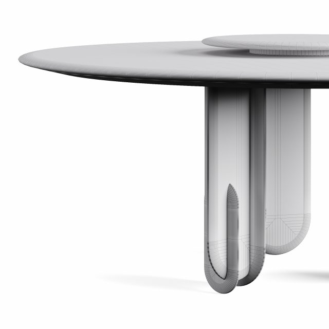 Laura Meroni Talento Round Dining Table 3D Model in Table 3DExport
