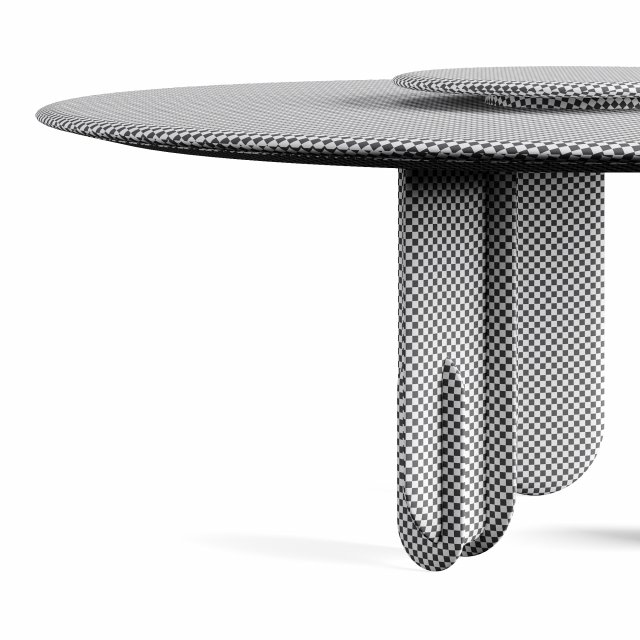 Laura Meroni Talento Round Dining Table 3D Model in Table 3DExport