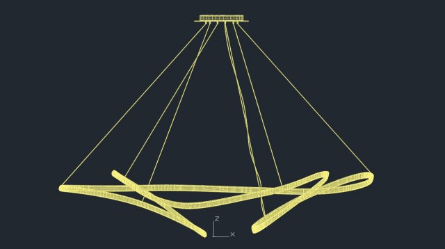 Heals Ribbon LED Pendant Lamp XL3 3D Model in Ceiling Lights 3DExport