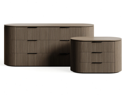 RH BYRON SIDEBOARD LivCollection HRZ Reveal 3D Modell in Tisch 3DExport